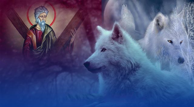 LEGENDA Marelui Lup Alb, cel care îl călăuzea pe Sfântul Apostol Andrei ...