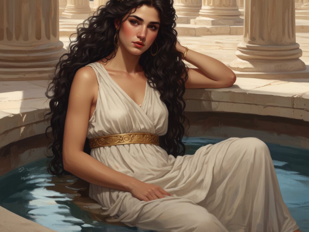 Phryne, curtezana salvată de la moarte, datorită frumuseţii corpului său